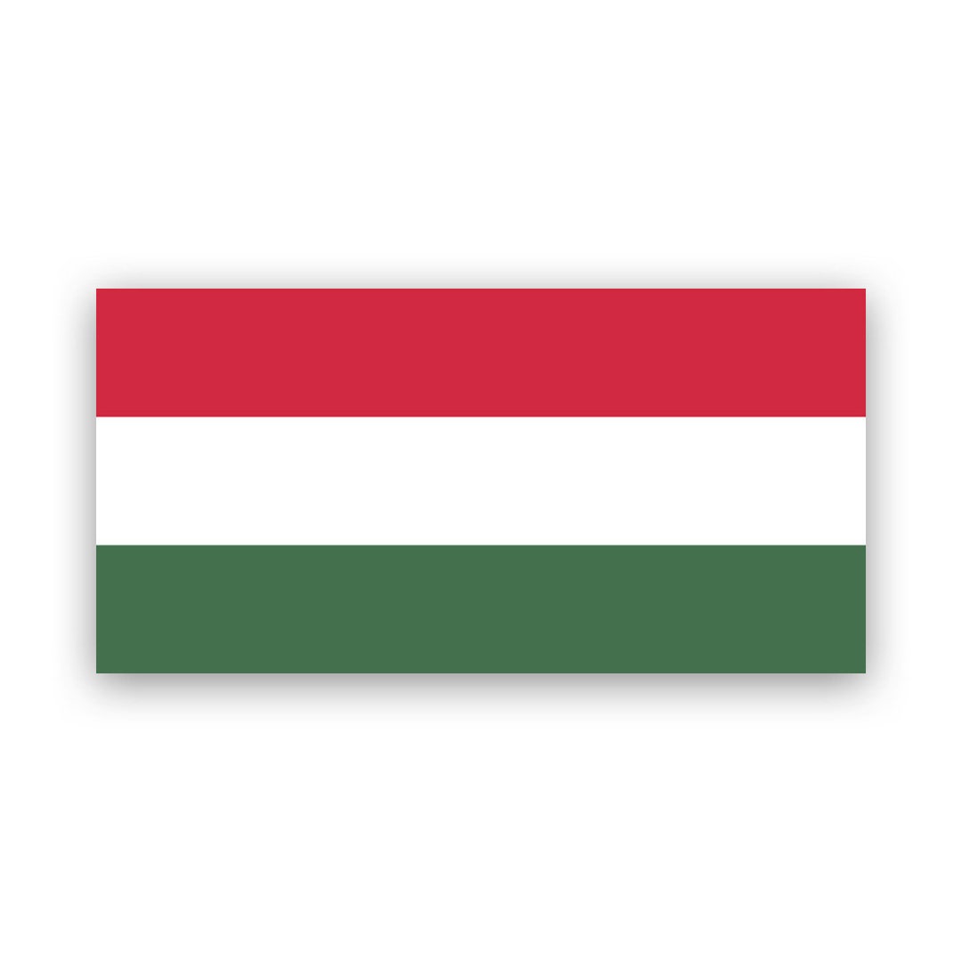 Hungarian Flag Sticker - Decal - American Made - UV Protected - Hungary ...