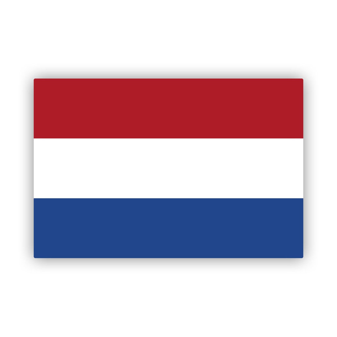 Dutch Flag Sticker - Decal - American Made - UV Protected Netherlands ...