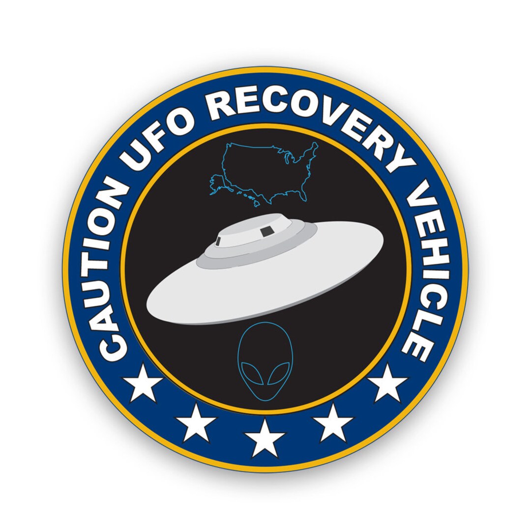 UFO Recovery Vehicle Sticker - Decal - American Made - UV Protected ...
