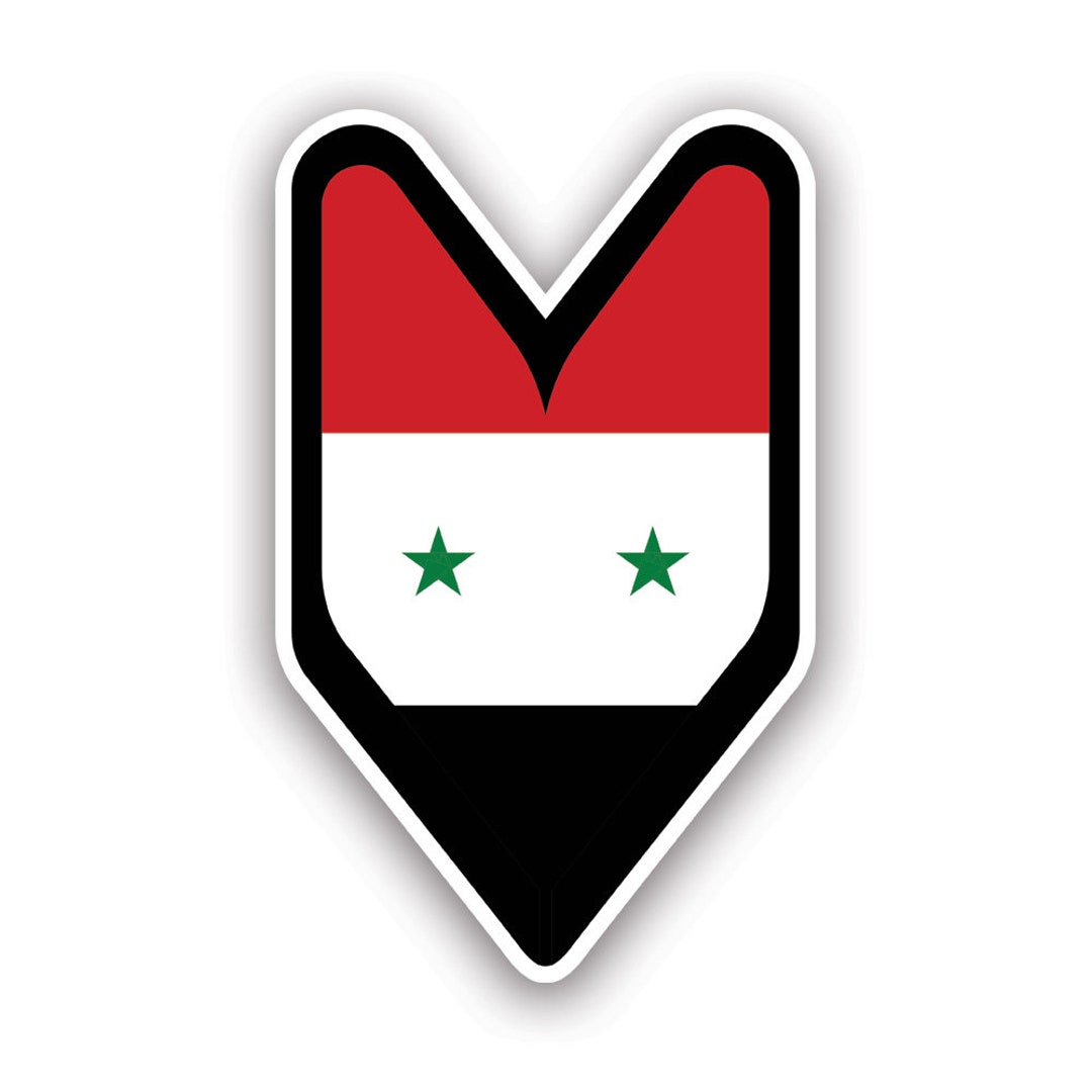 Syrian Driver Badge Sticker - Decal - American Made - UV Protected ...