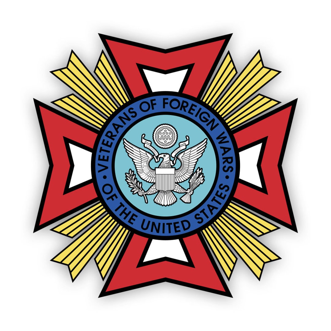 VFW Veterans of Foreign Wars Logo Sticker Decal American Made UV ...