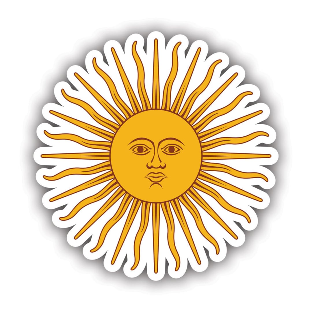 Argentina Sun of May Sticker - Decal - American Made - UV Protected ...