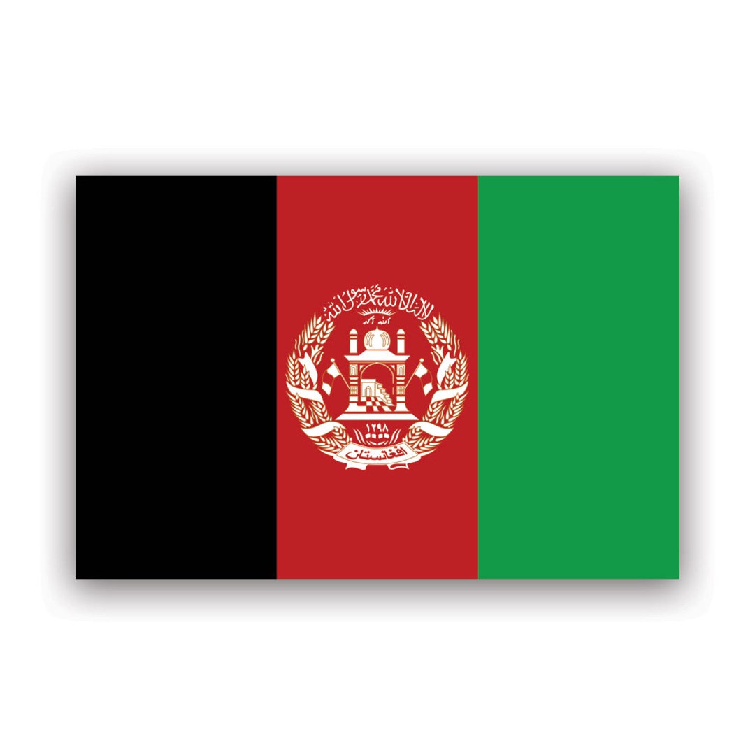 Afghanistan Flag Sticker - Decal - American Made - UV Protected - Afg ...