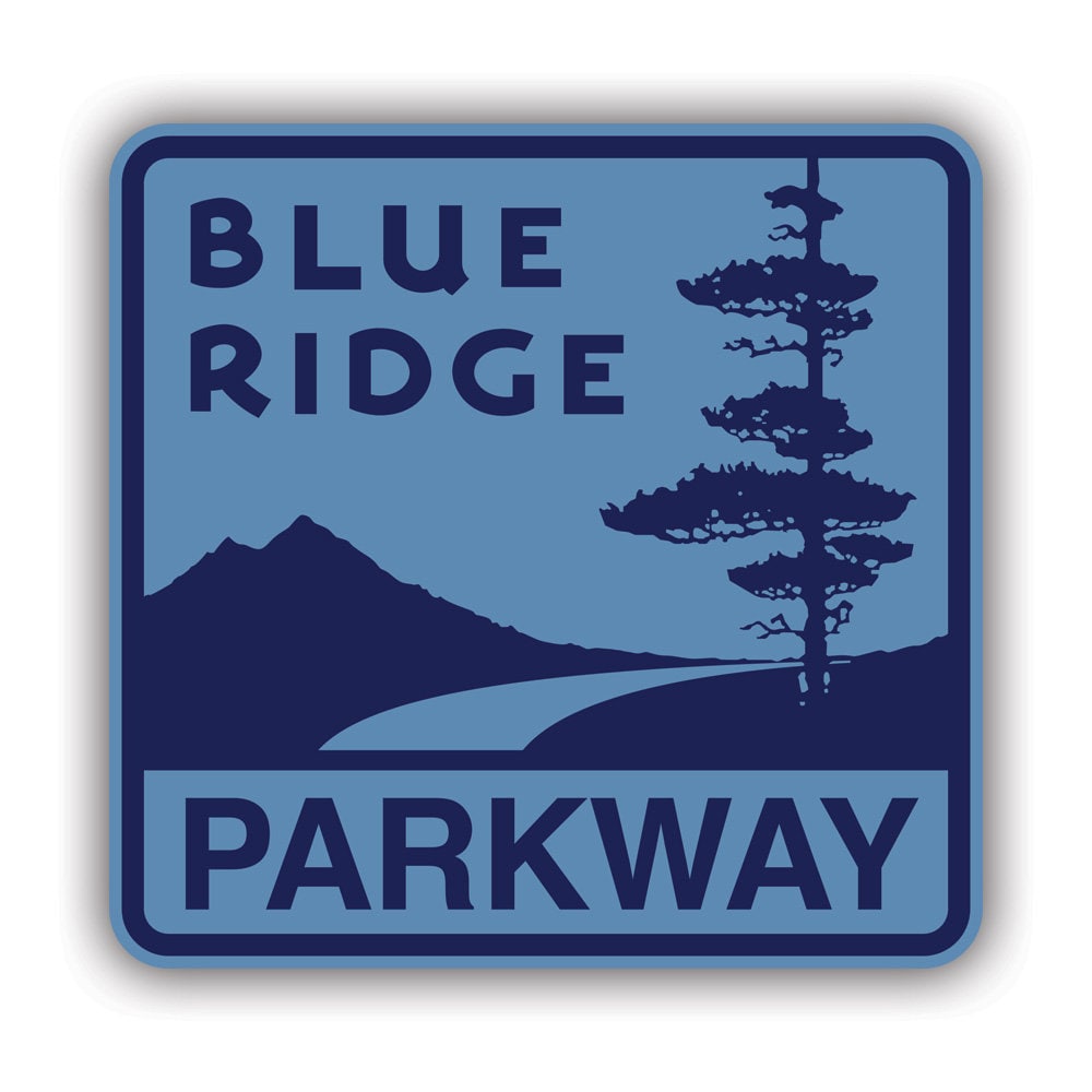 Vintage Blue Ridge Parkway Sticker Decal American Made - Etsy