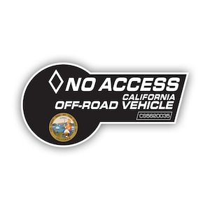 No Access Clean Air Vehicle Sticker - Decal - American Made - UV ...