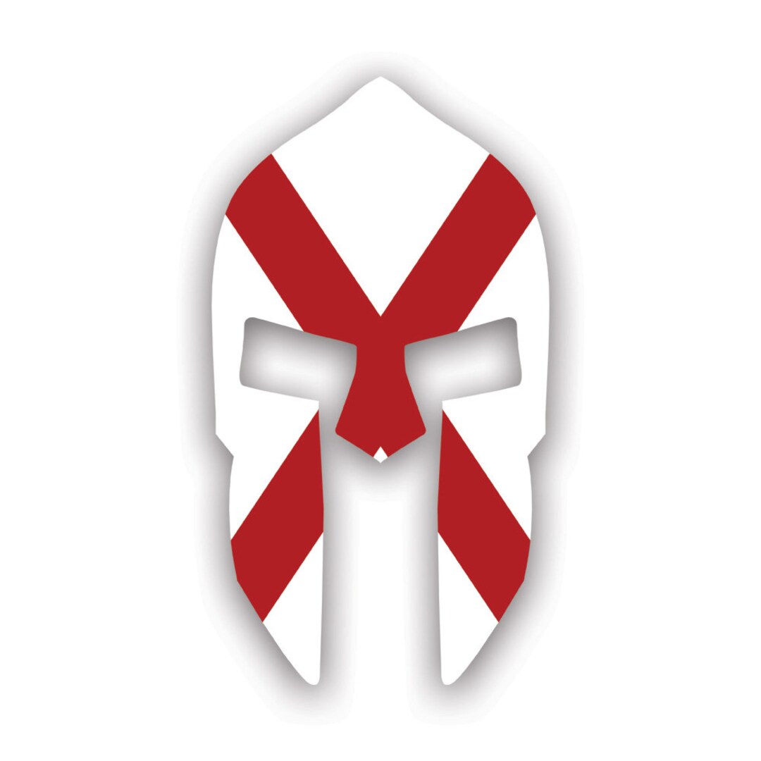 Alabama Flag Spartan Helmet Sticker - Decal - American Made - UV ...