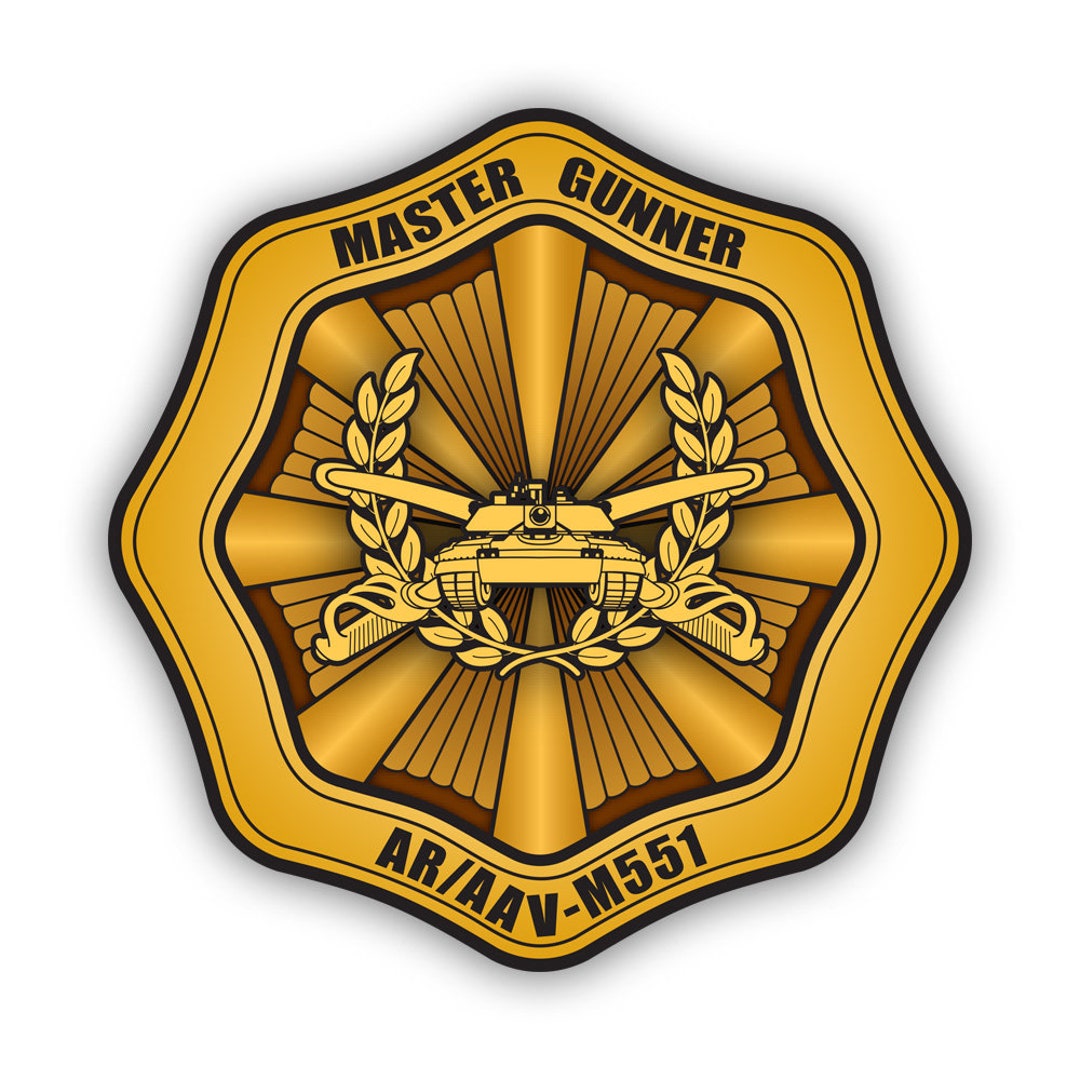 Master Gunner AR/AAV - M551 Sticker - Decal - American Made - UV ...
