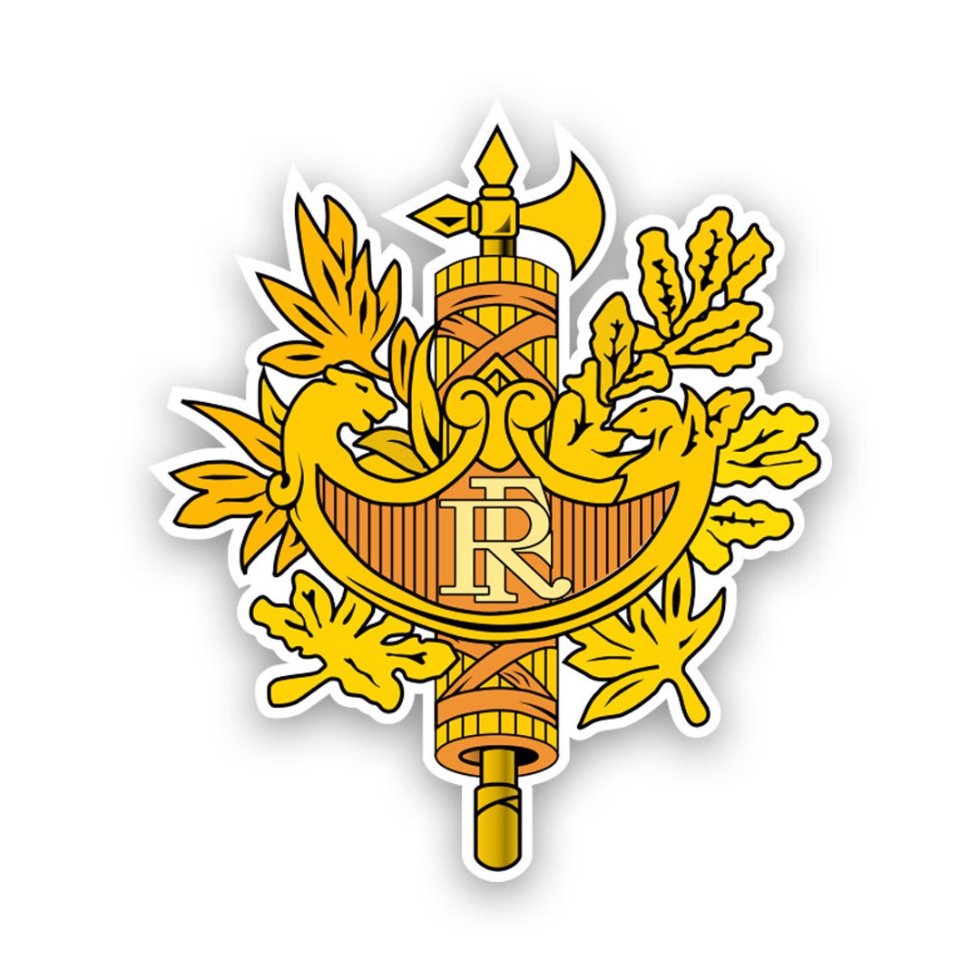 French National Emblem Sticker - Decal - American Made - UV Protected ...