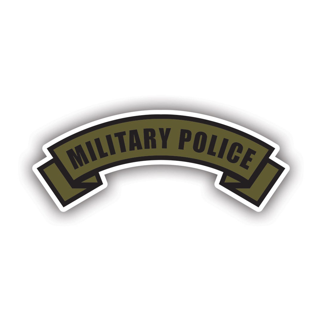 Green Tab Military Police Sticker - Decal - American Made - UV ...