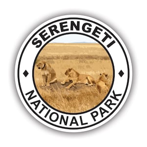 Serengeti National Park Sticker - Etsy
