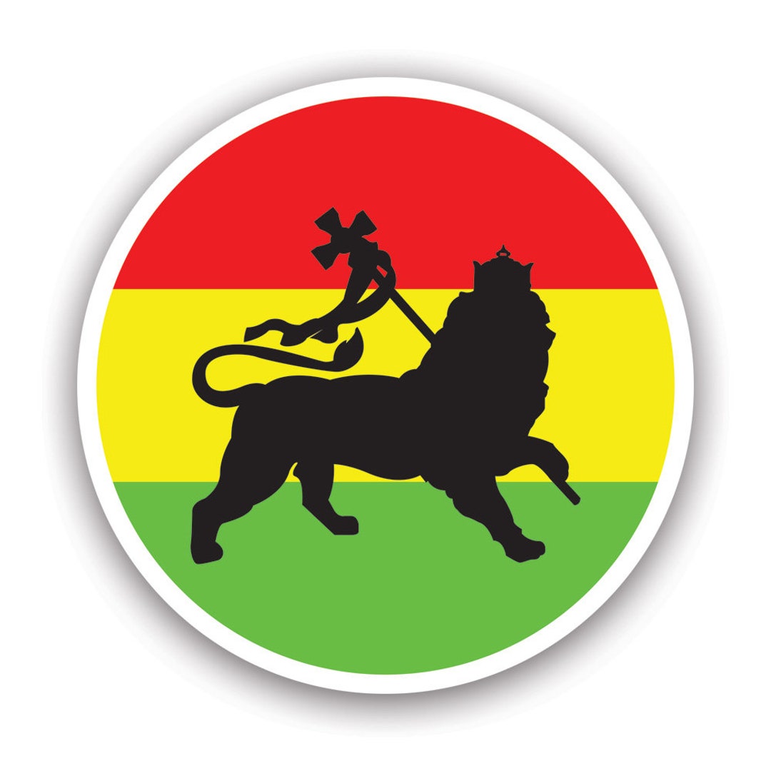 Rasta Lion of Judah Sticker - Decal - American Made - UV Protected ...