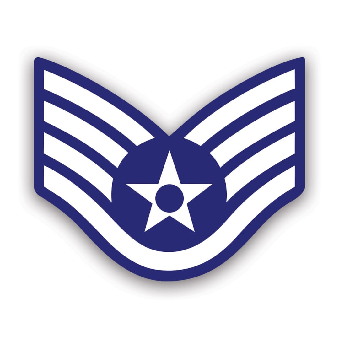 E-5 Staff Sergeant Ssgt OR-5 Sticker - Decal - American Made - UV ...
