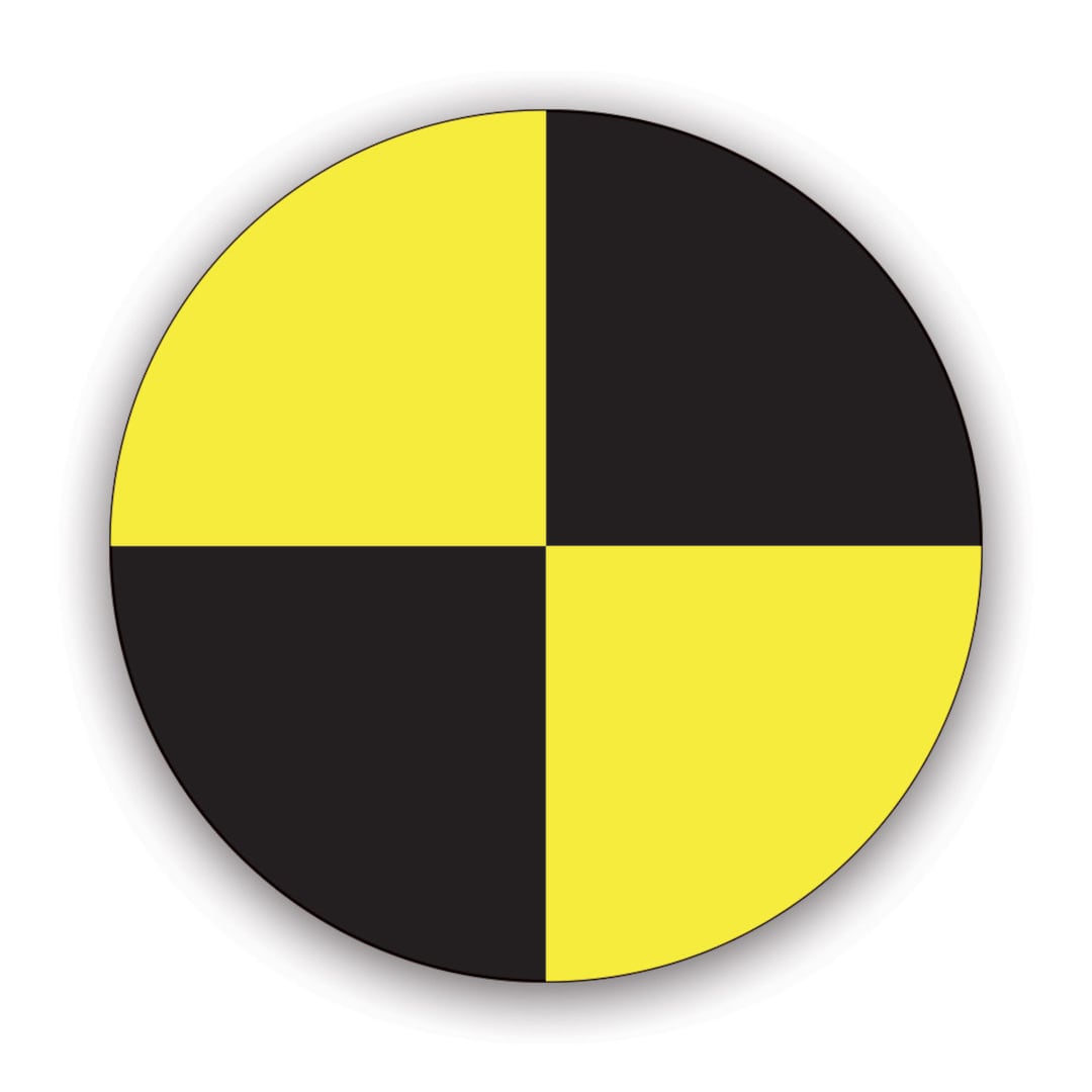 Crash Test Target Symbol Sticker Decal - Self Adhesive Vinyl ...