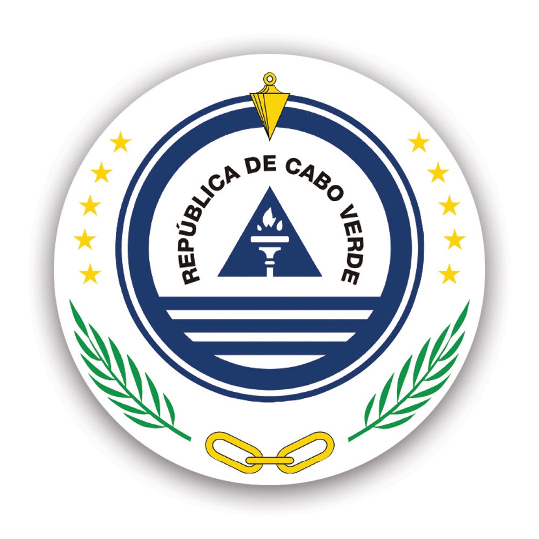 Cape Verdean National Emblem Sticker Decal American Made UV Protected ...