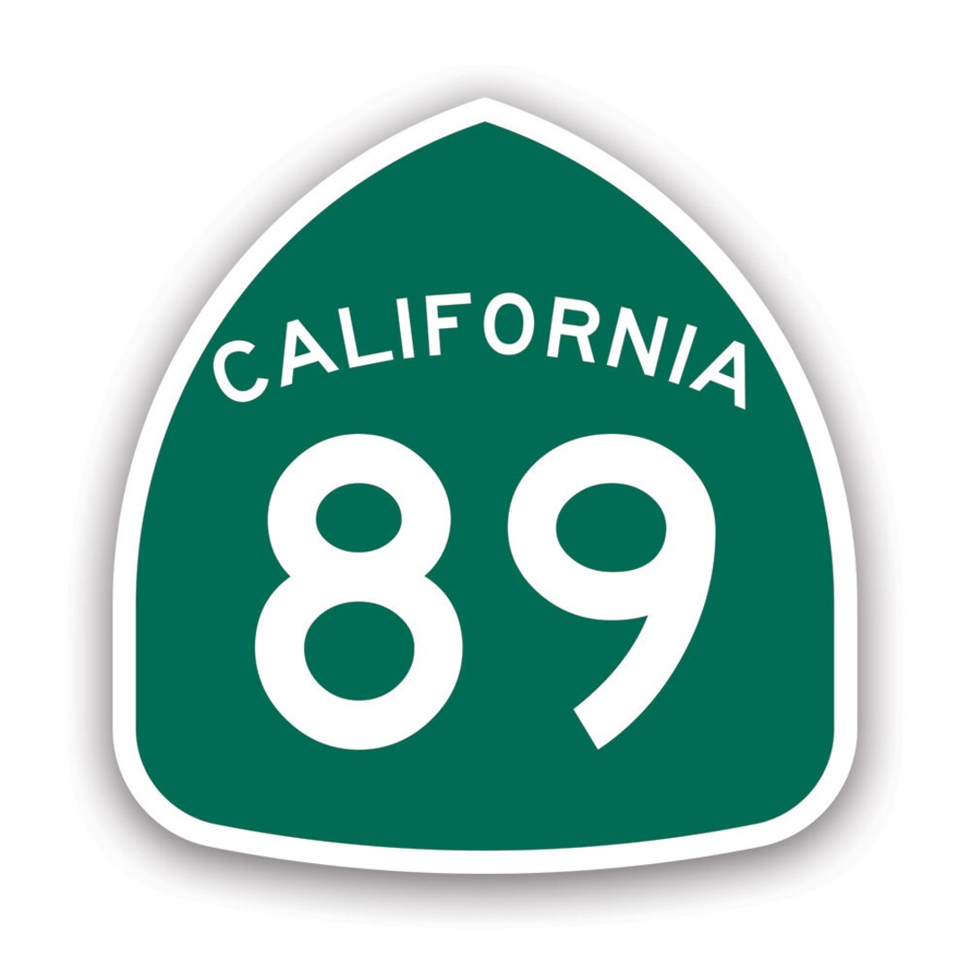 California State Route 89 Sticker - Decal - American Made - UV ...
