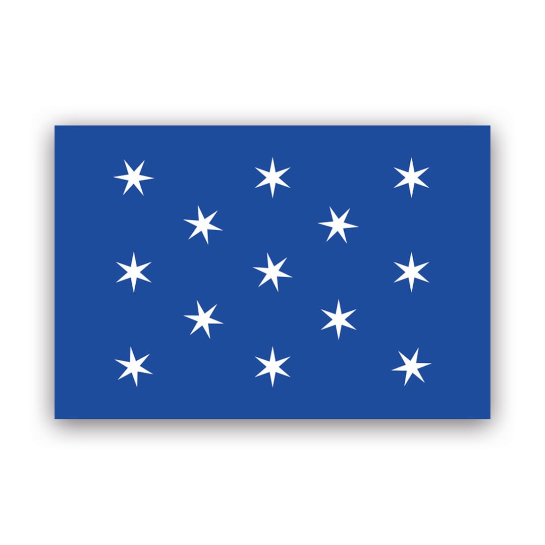 Personal Flag of George Washington Flag Sticker - Decal - American Made ...