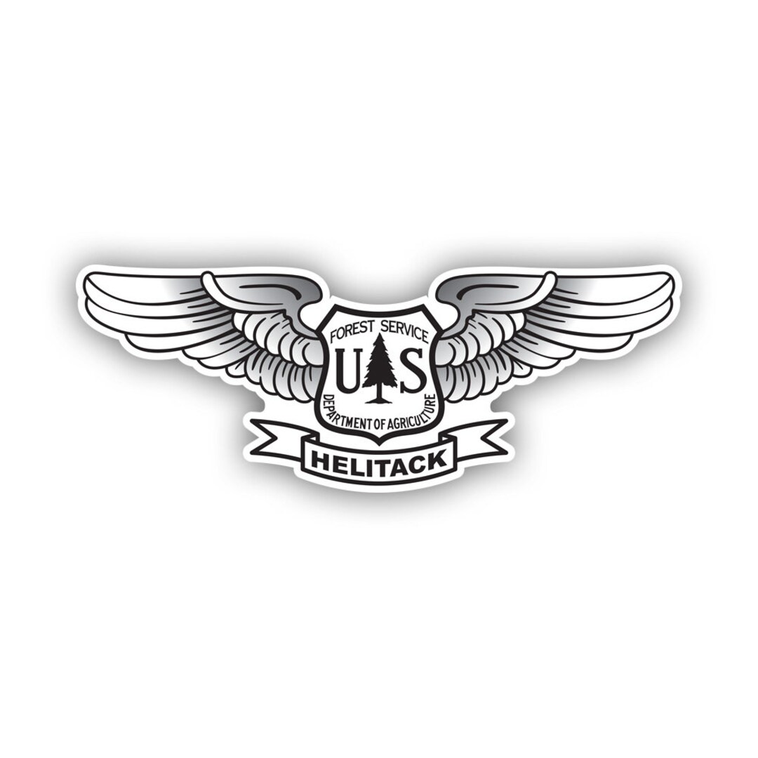 US Forest Service Helitack Wings Sticker - Decal - American Made - UV ...