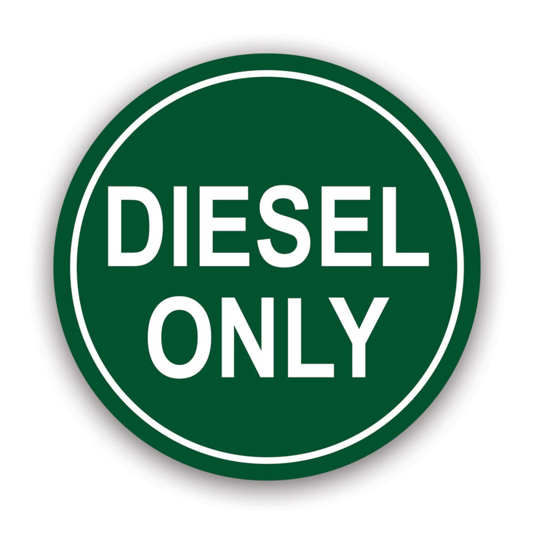 Diesel Only Sticker - Decal - American Made - UV Protected - Go Green ...
