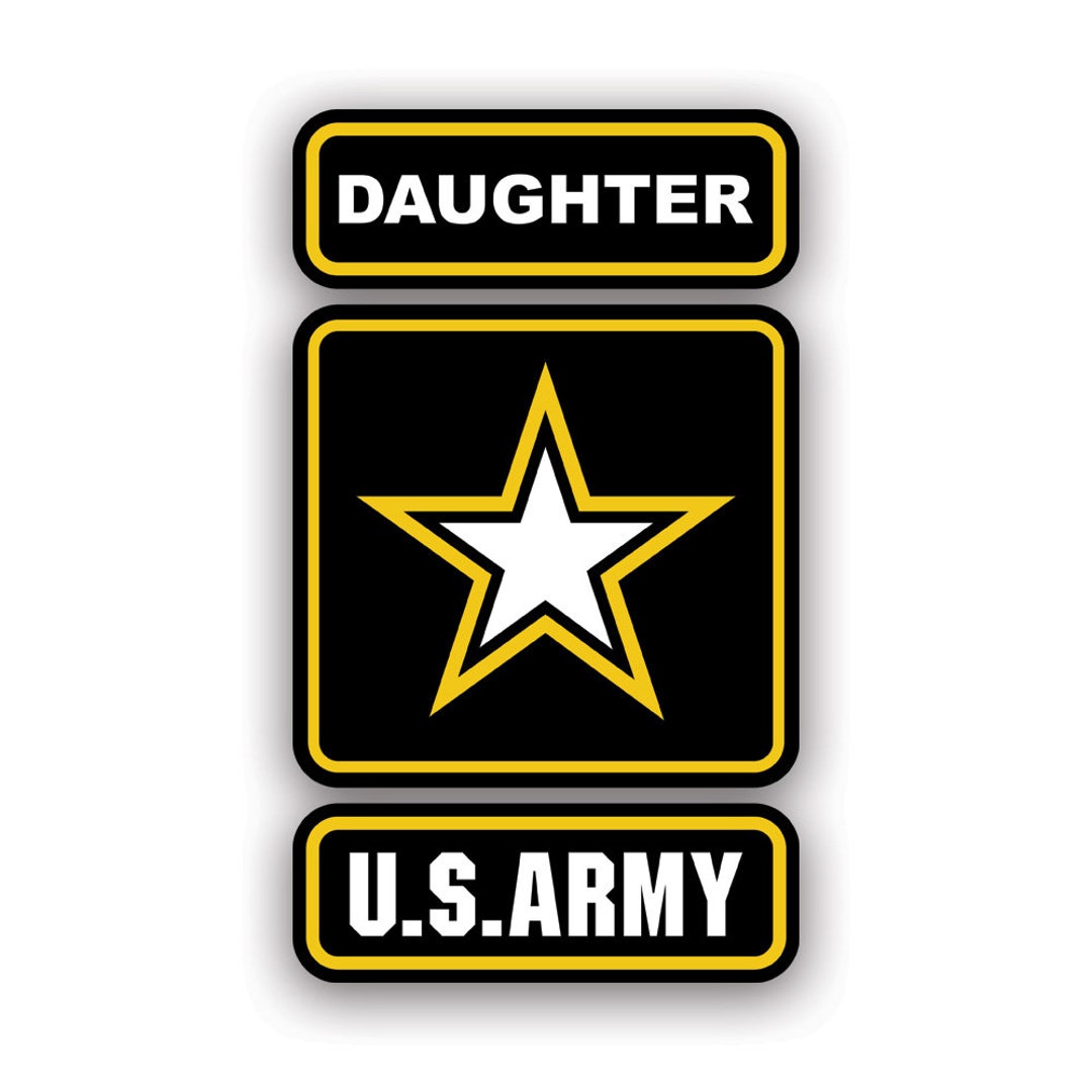 Army Daughter Sticker - Decal - American Made - UV Protected U.s. Us U ...