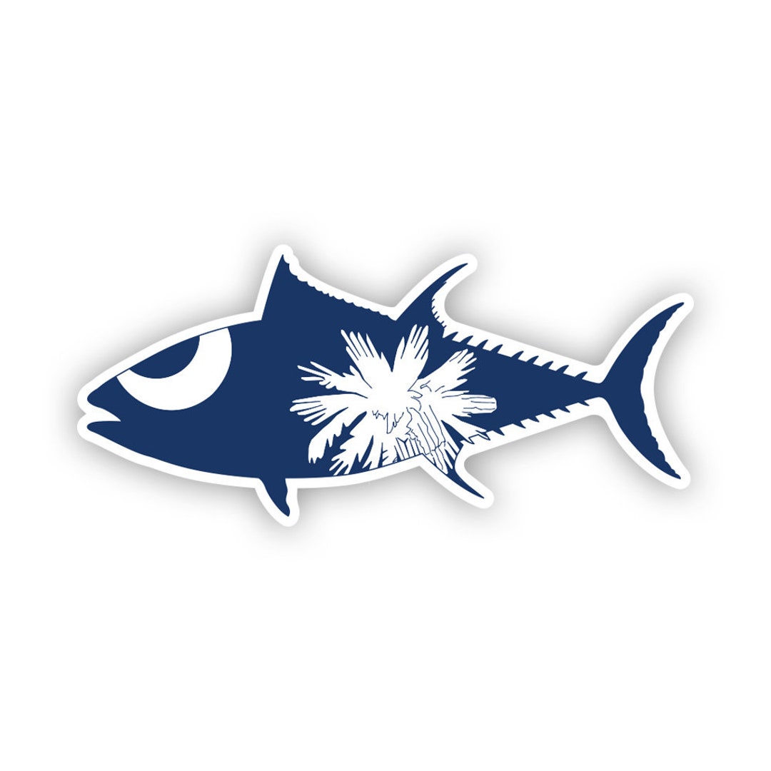 South Carolina Tuna Flag Sticker Decal American Made UV Protected ...