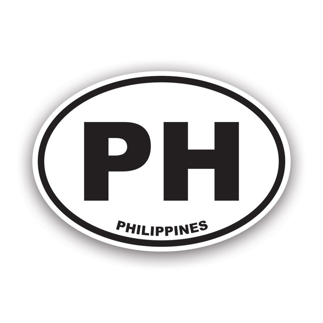 Philippines Oval Sticker - Decal - American Made - UV Protected ...
