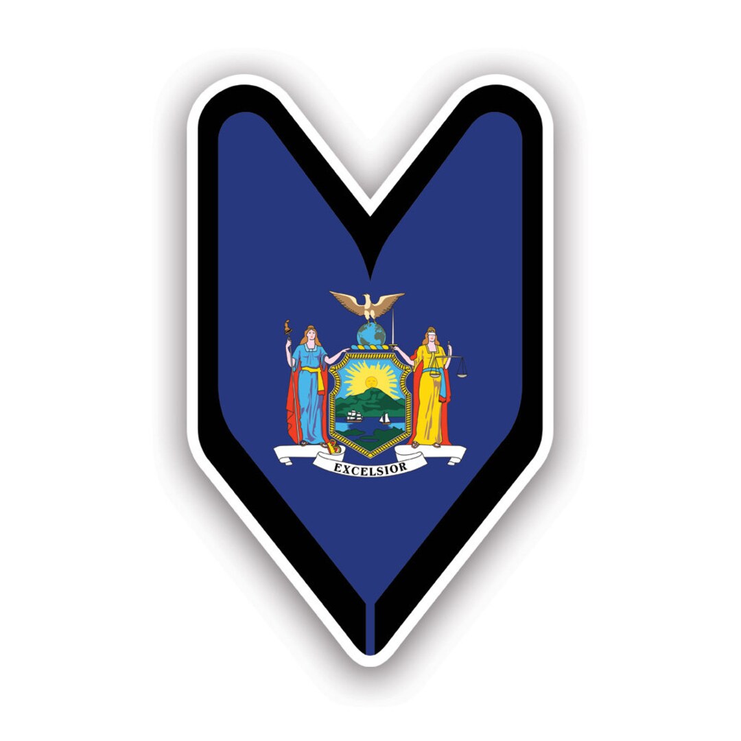 New York Driver Badge Sticker - Decal - American Made - UV Protected ...