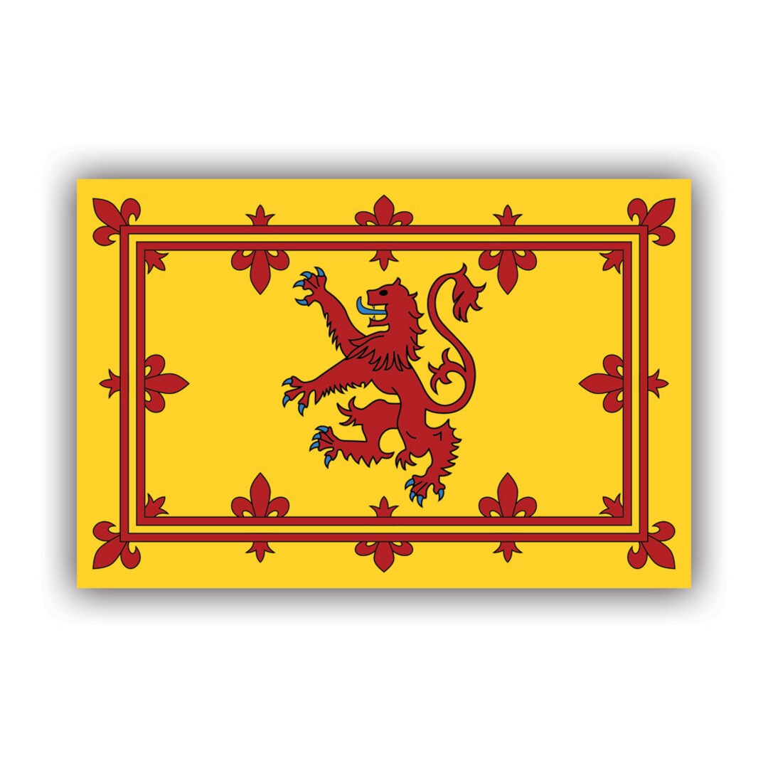 Royal Banner of Scotland Sticker Decal American Made UV Protected Lion ...