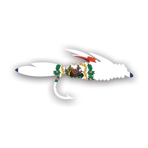West Virginia Fly Fishing Sticker - Decal - American Made - UV ...
