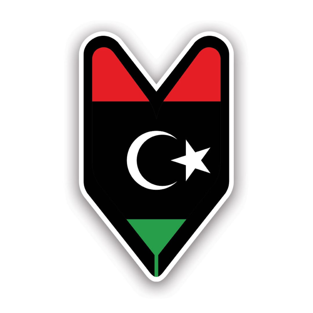 Libyan Driver Badge Sticker - Decal - American Made - UV Protected ...