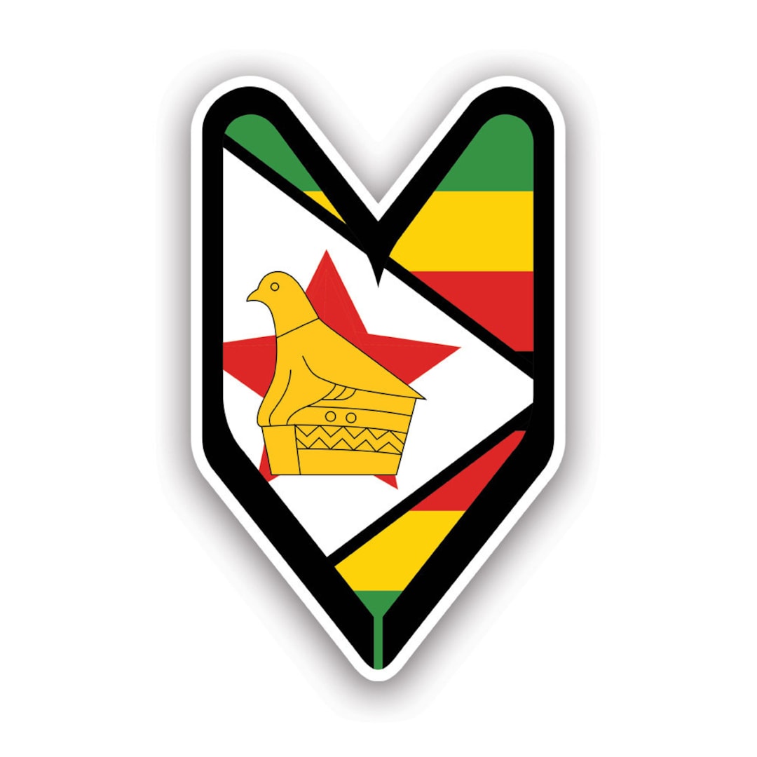 Zimbabwean Driver Badge Sticker - Decal - American Made - UV Protected ...