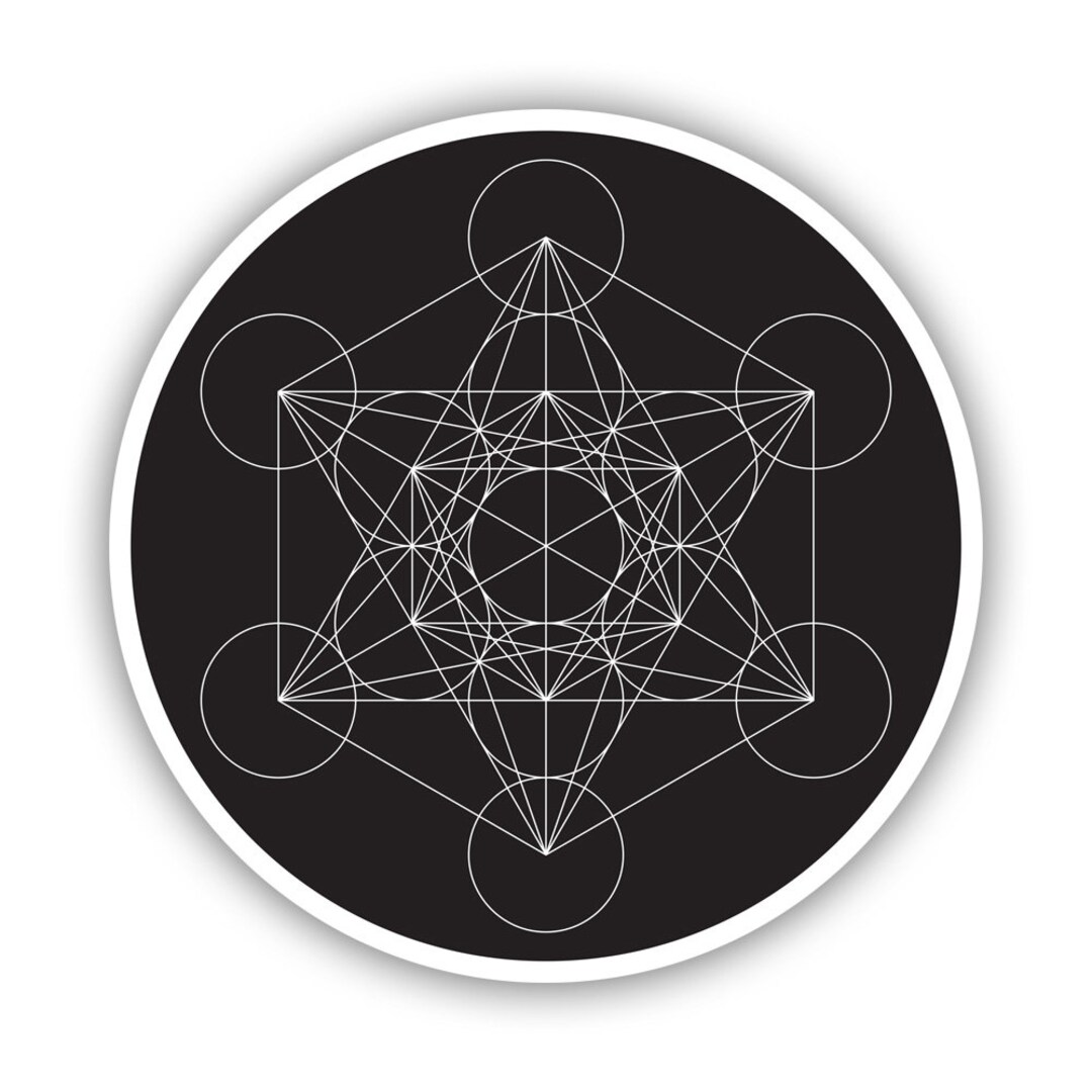 Metatron's Cube Sticker - Decal - American Made - UV Protected ...