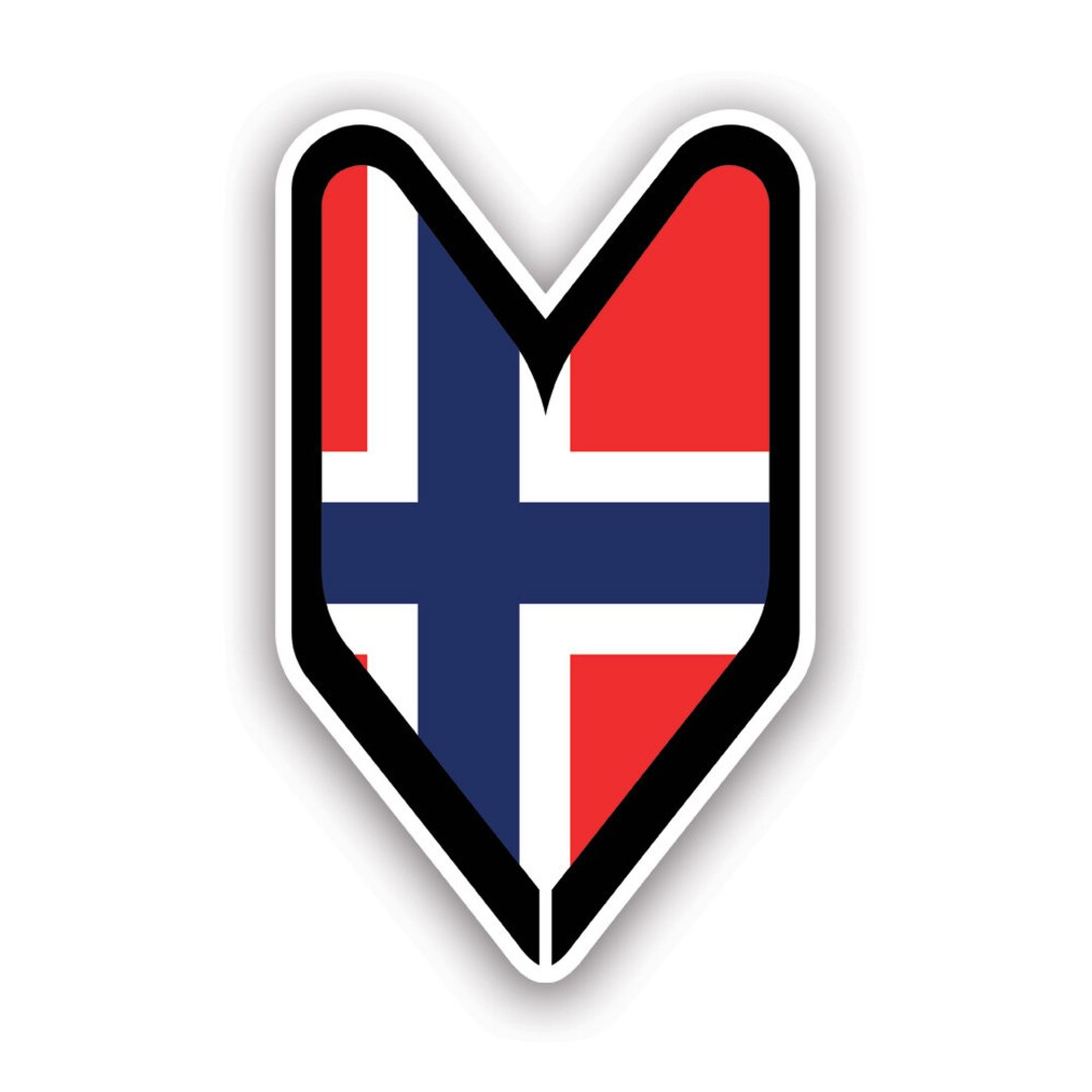 Norwegian Driver Badge Sticker - Decal - American Made - UV Protected ...
