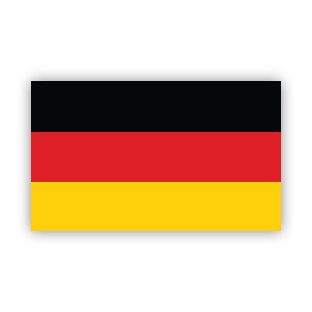German Flag Sticker - Decal - American Made - UV Protected Germany - Etsy