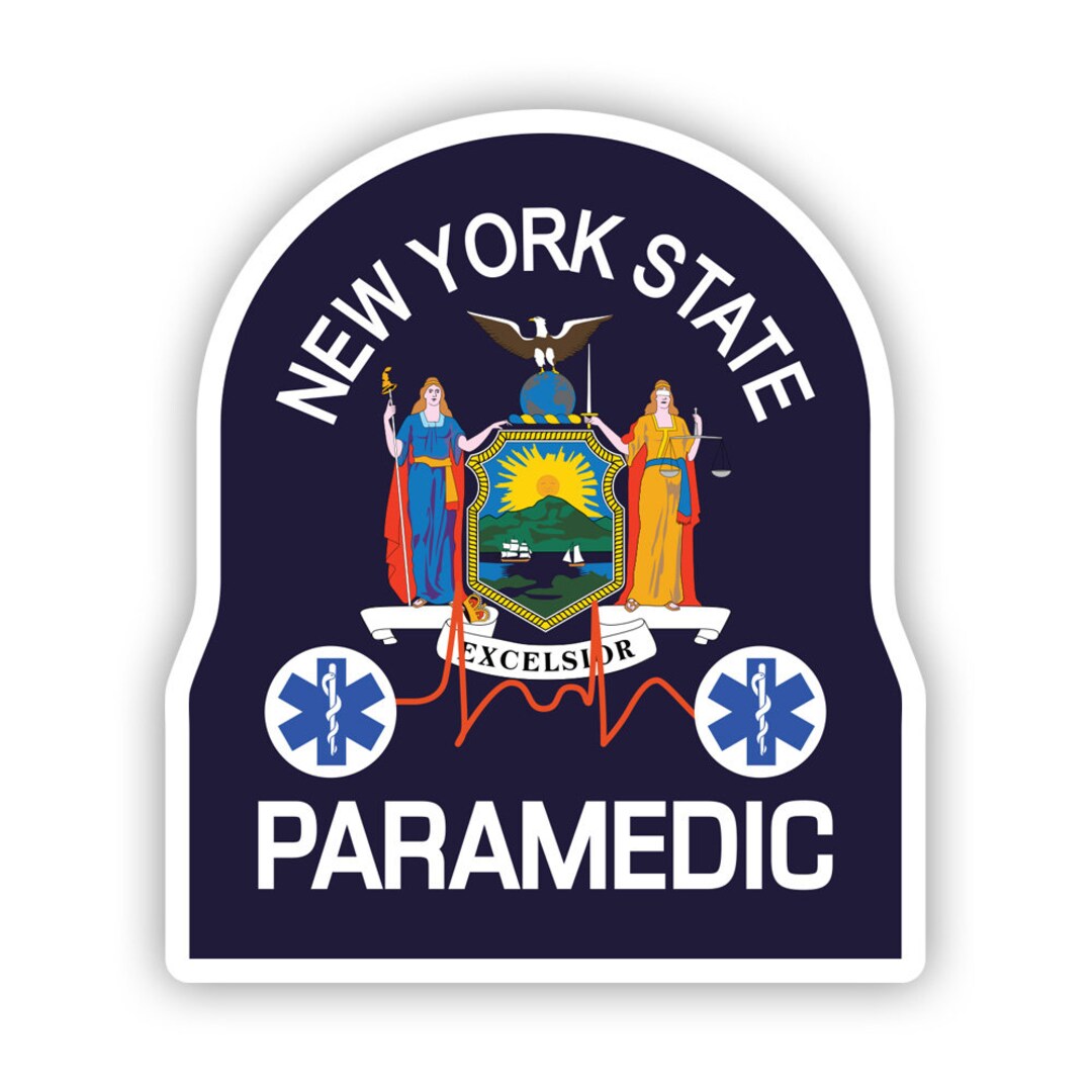 New York State Paramedic Sticker - Decal - American Made - UV Protected ...