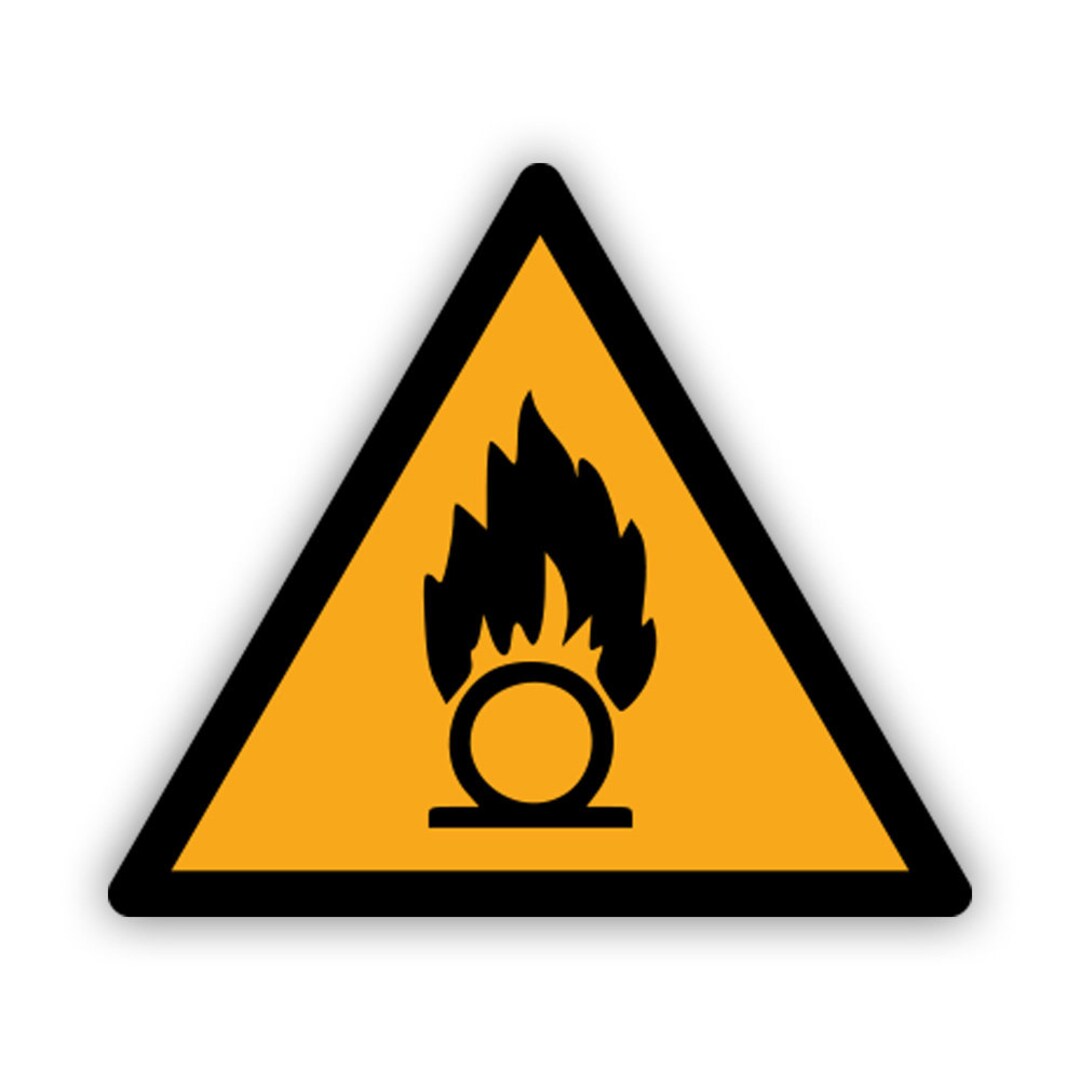 W028 - Oxidizing Substance Sticker - Decal - American Made - UV ...