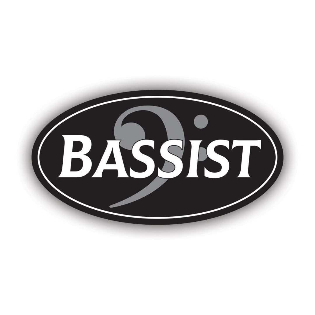 Oval Bassist Sticker - Decal - American Made - UV Protected - Musician ...