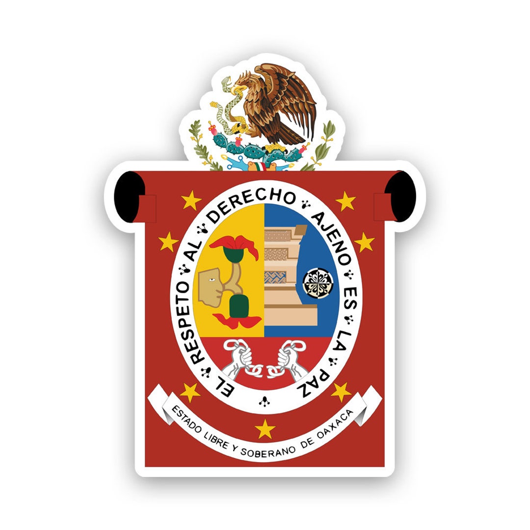 Pegatina del Escudo de Oaxaca - Calcomanía - American Made - UV ...