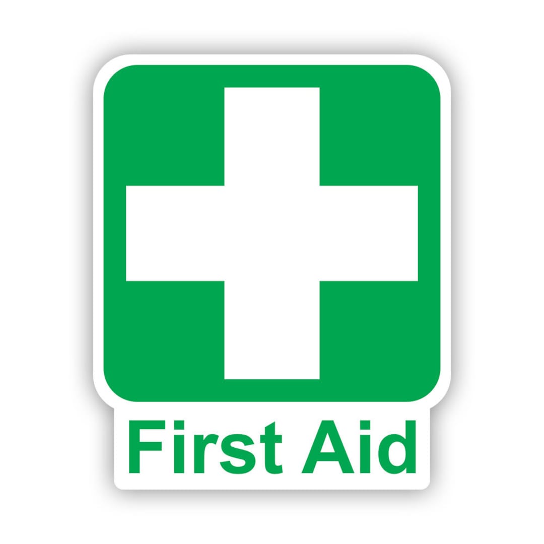 First Aid Sticker - Decal - American Made - UV Protected Oh&s ...