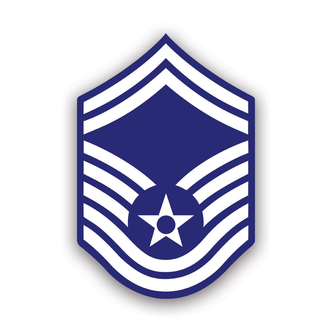 E-8 Senior Master Sergeant Smsgt OR-8 Sticker - Decal - American Made ...