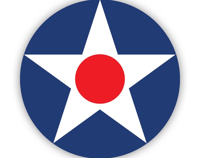 Air Force Decal USAF Insignia Lo-vis USAF Star and Bars Roundel Die Cut Decal or Paint Mask WWII ...