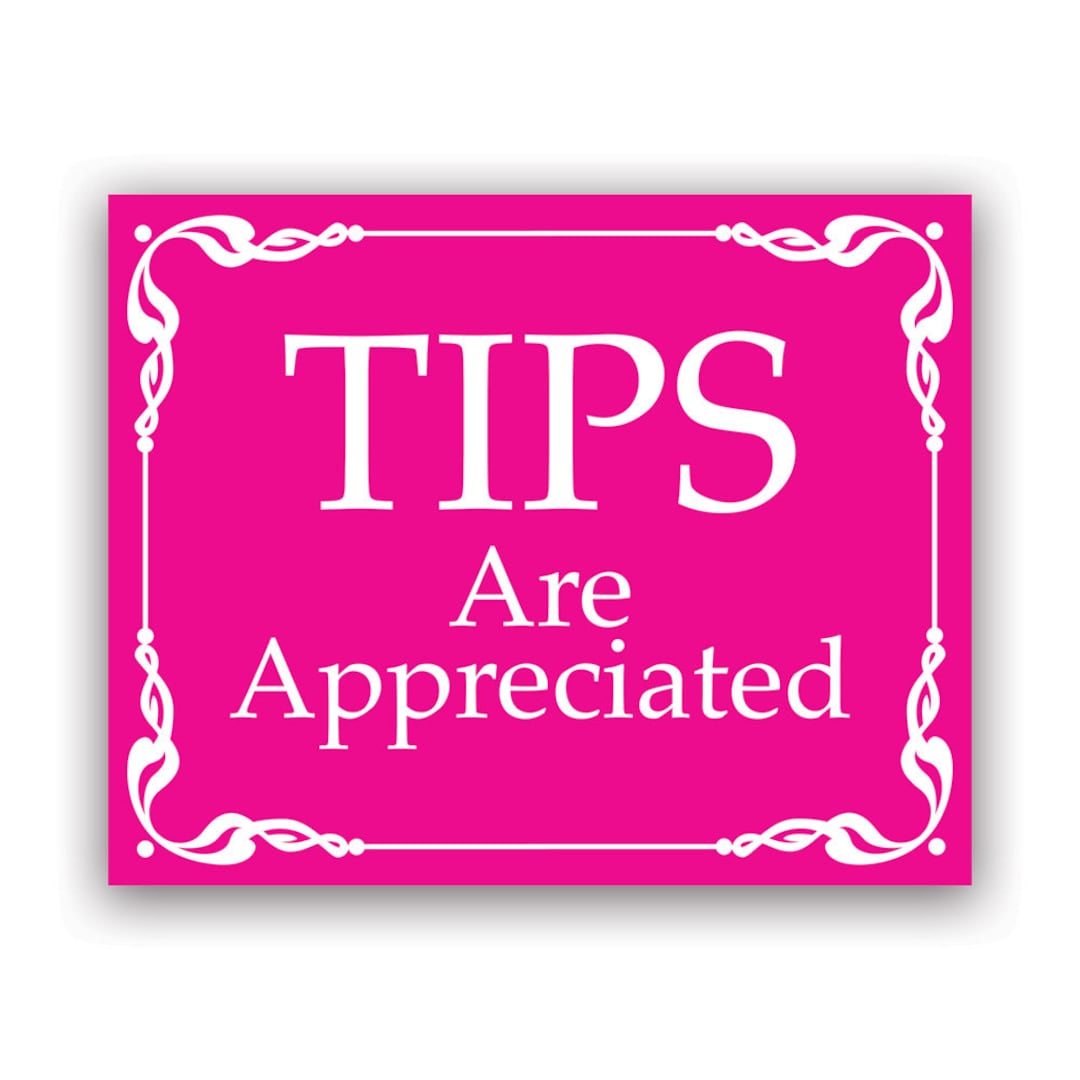 Pink Tips Are Appreciated Sticker - Decal - American Made - UV ...