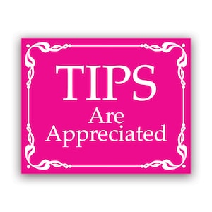 Pink Tips Are Appreciated Sticker - Decal - American Made - UV ...