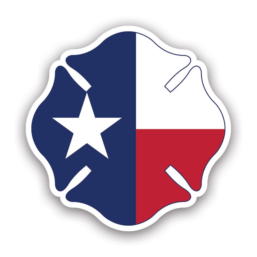 Texas State Maltese Cross Shaped Sticker Decal American Made UV ...