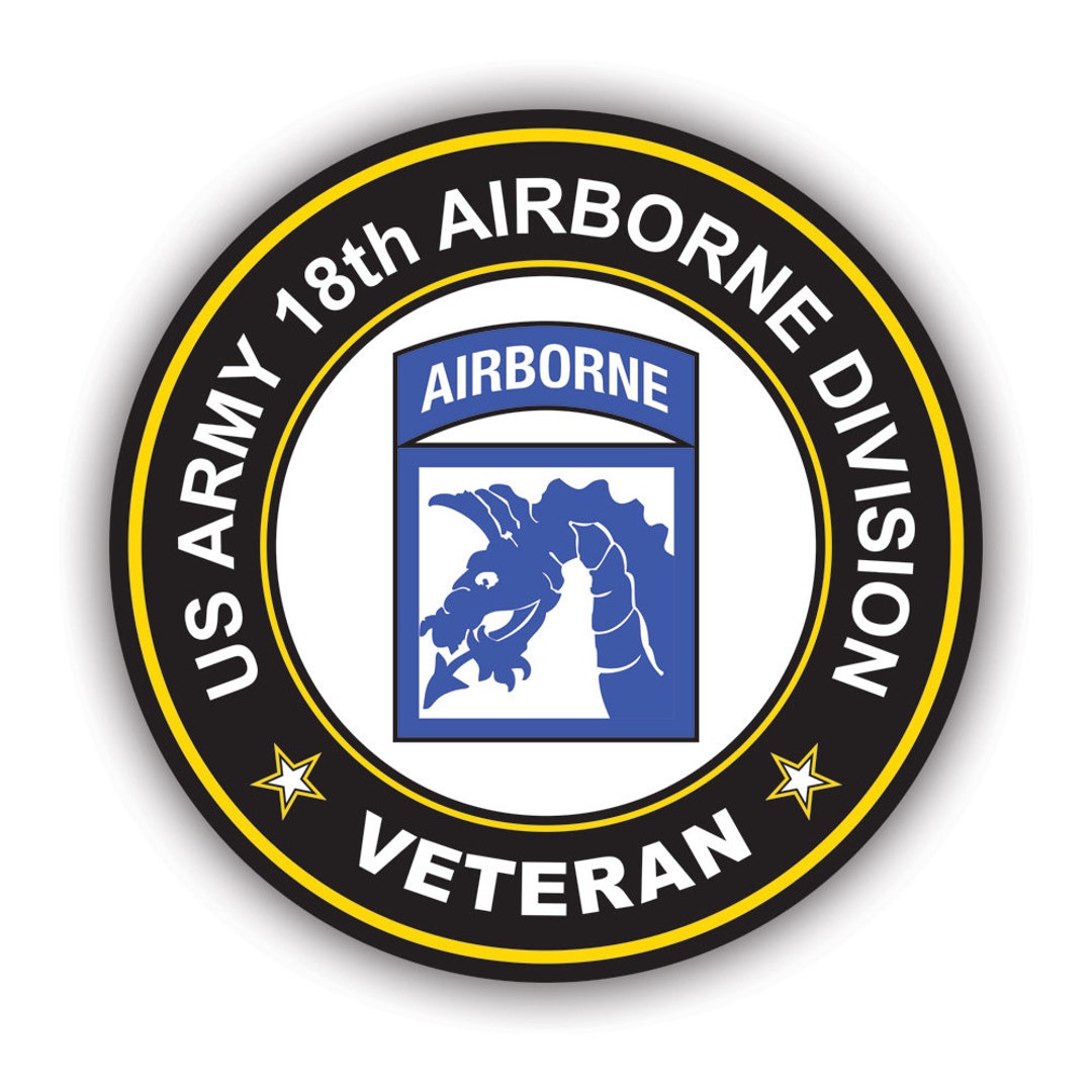 XVIII 18th Airborne Corps Veteran Sticker - Decal - American Made - UV ...