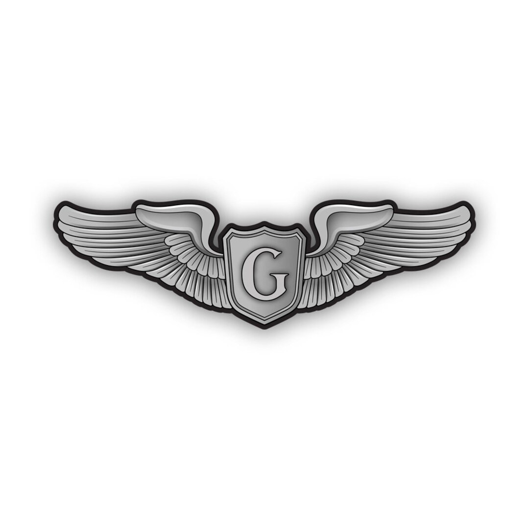 Glider Pilot Badge Wings Sticker Decal American Made UV Protected ...