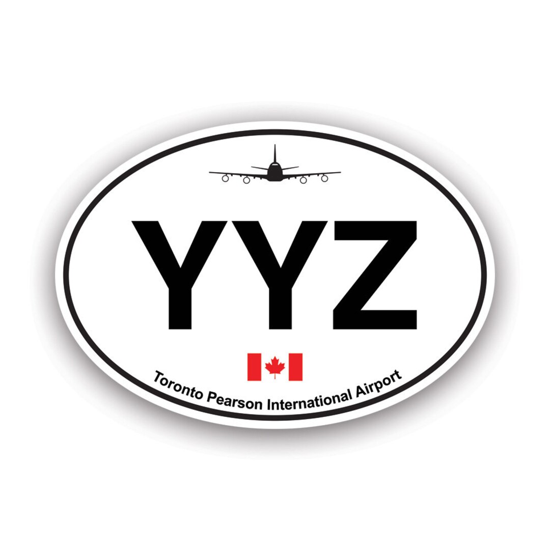 Toronto Pearson Airport Euro Oval Sticker Decal American Made UV ...