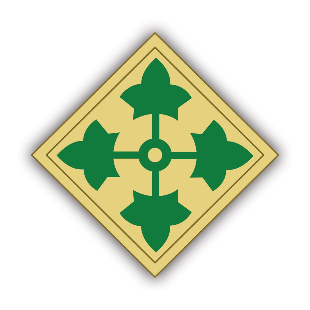 4th Infantry Division Sticker - Decal - American Made - UV Protected ...