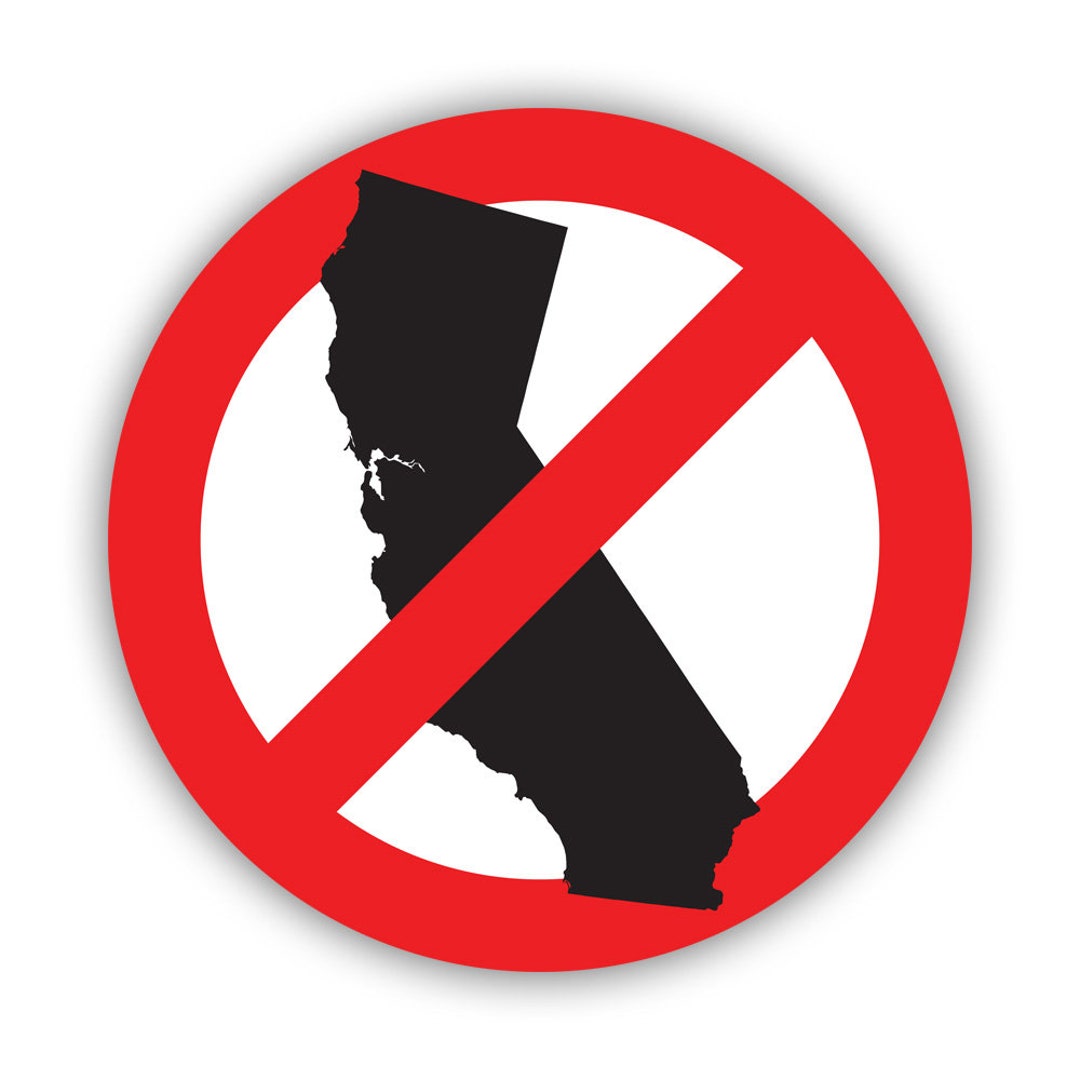 Anti Cali No California Sticker - Decal - American Made - UV Protected ...