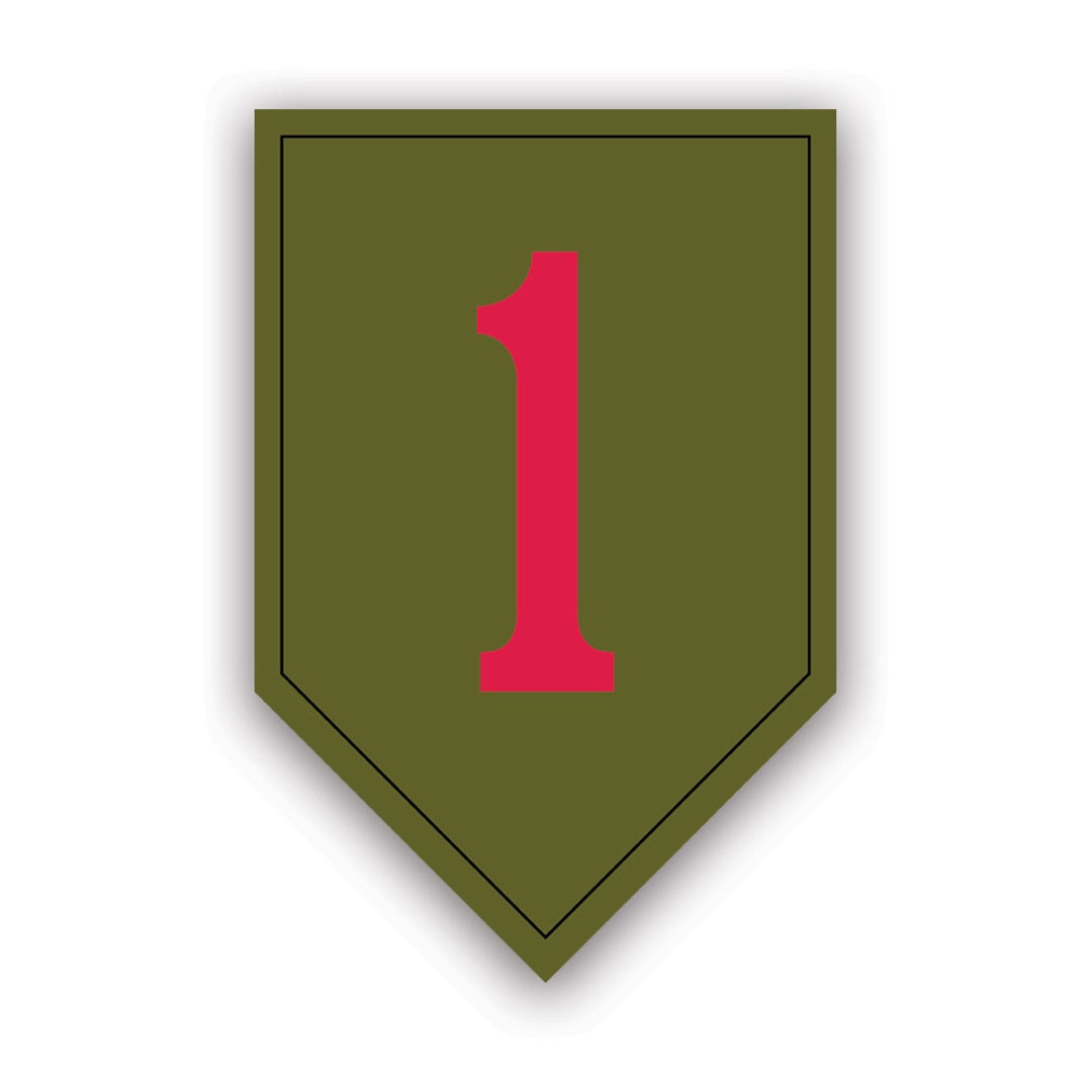 1st Infantry Division Sticker - Decal - American Made - UV Protected ...