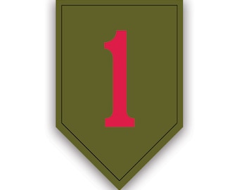 The Big Red One,1st Infantry Division Window - Etsy